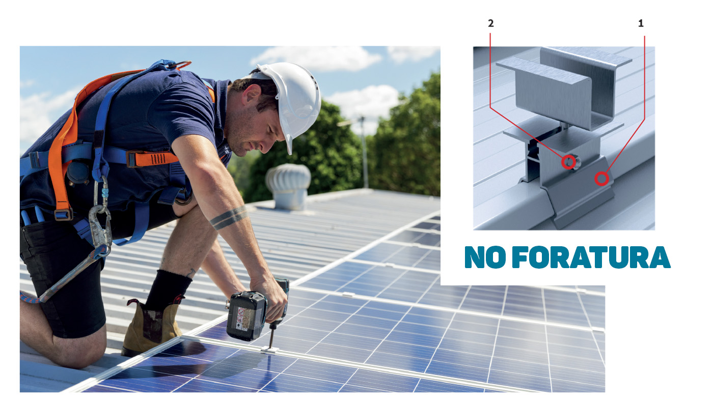 Isocop Multifunction e staffa aggancio rapido per fotovoltaico